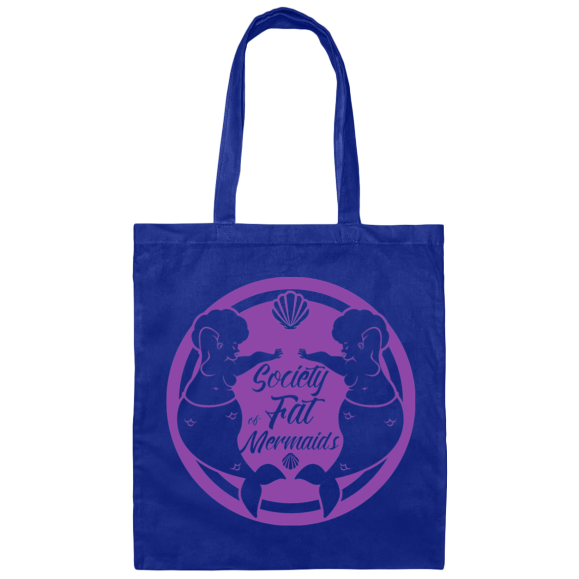 SOFM Signature Purple Logo Canvas Tote – Society Of Fat Mermaids