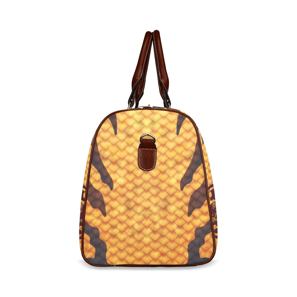 Golden Stripes Signature Logo Duffle Bag – Society Of Fat Mermaids
