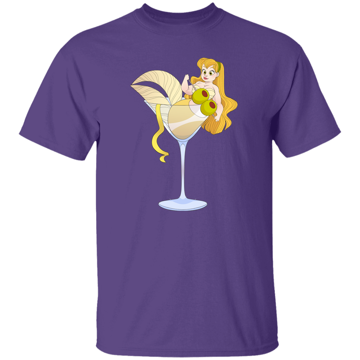 Mer-Tini Basic Unisex T-Shirt – Society Of Fat Mermaids