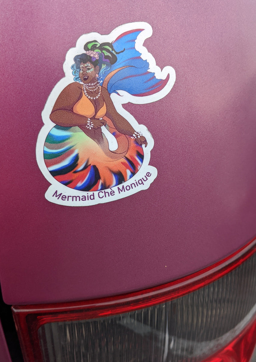 Mermaid Chè Monique Sticker – Society Of Fat Mermaids