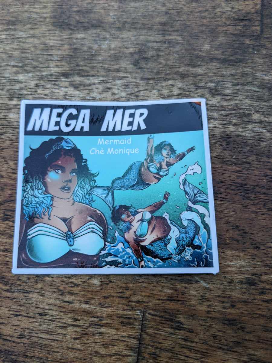 Mega Mer: Mermaid Chè Monique Sticker – Society Of Fat Mermaids